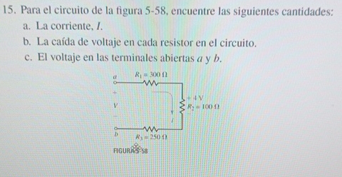 Solved Para el circuito de la figura 5-58, ﻿encuentre las | Chegg.com