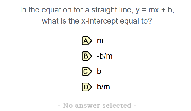 Solved code class="asciimath">In the equation for a straight | Chegg.com