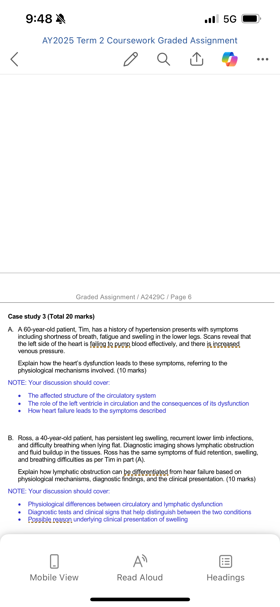 Solved 9:48 5G AY2025 ﻿Term 2 ﻿Coursework Graded Assignment | Chegg.com