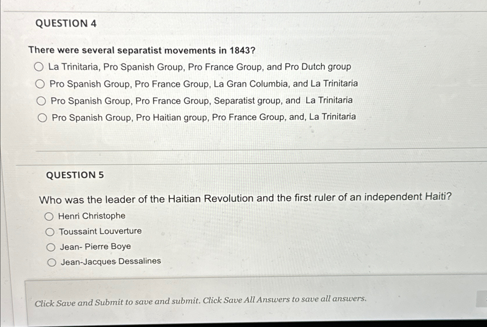 Solved QUESTION 4There were several separatist movements in | Chegg.com