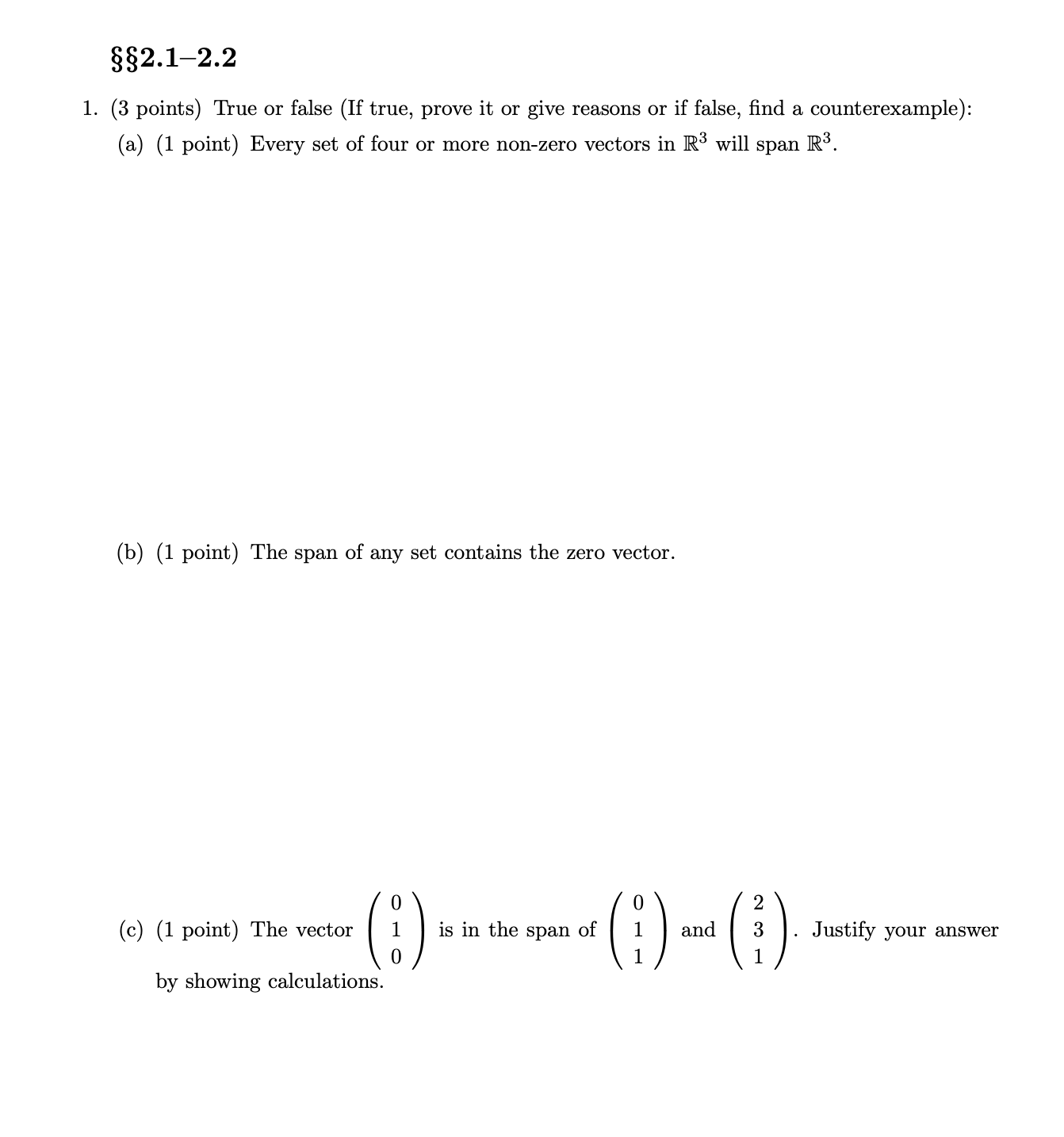 Solved code class="asciimath">§§2.1-2.2 (3 ﻿points) ﻿True or | Chegg.com
