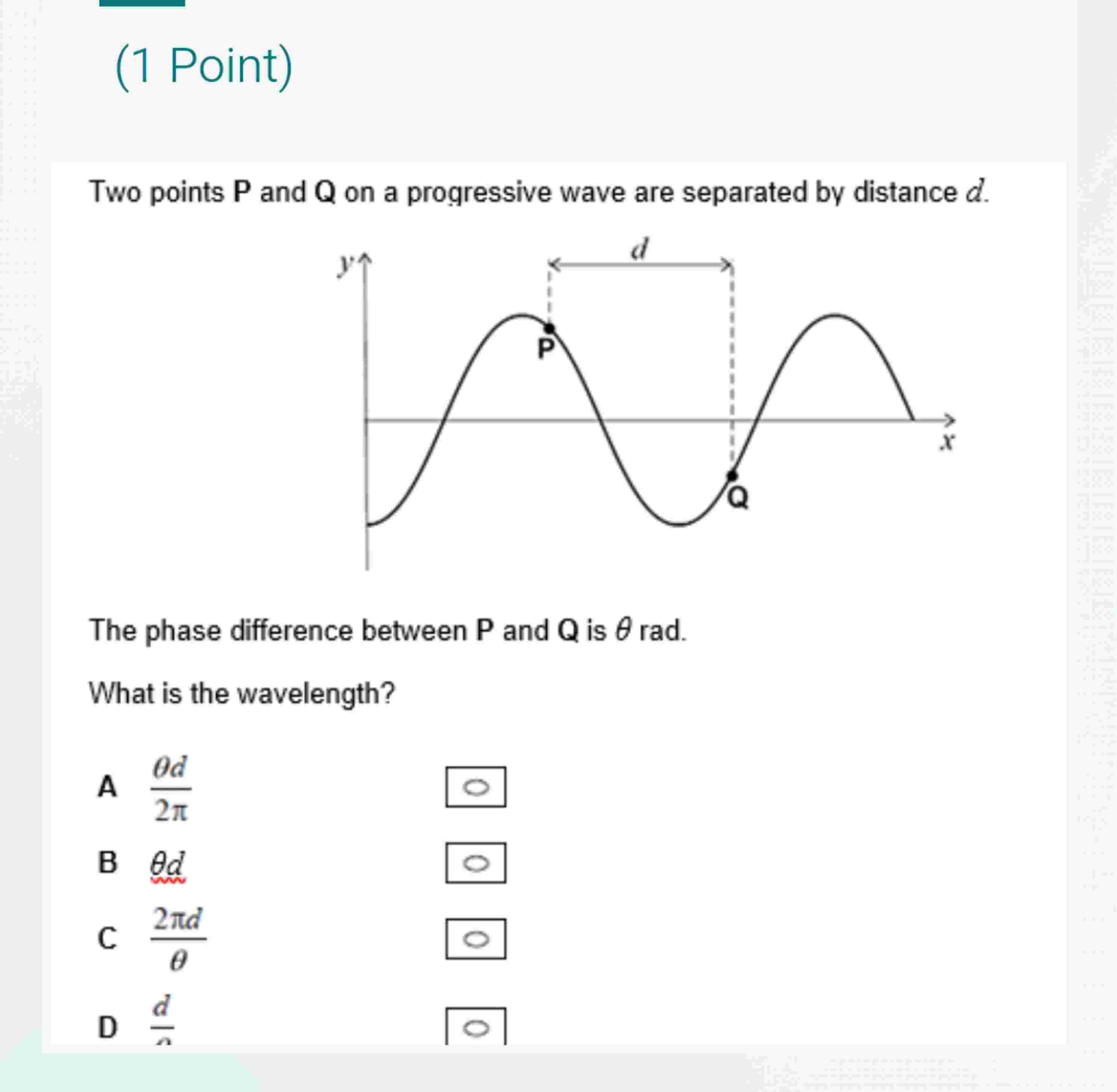 Solved code class="asciimath">Two points P and Q on a | Chegg.com