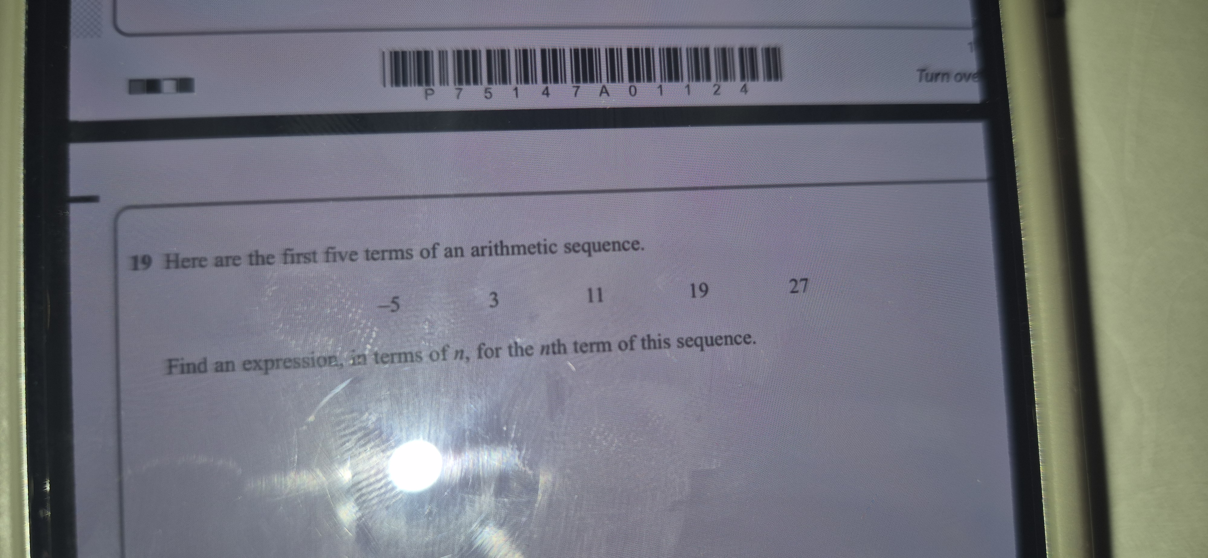 Solved code class="asciimath">19 ﻿Here are the first five | Chegg.com
