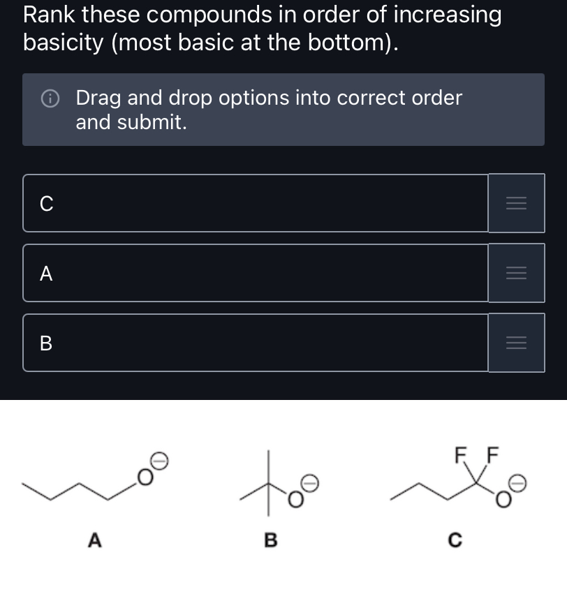 Solved rank these compounds in order of increasing basicity | Chegg.com