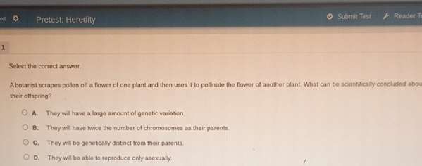 Solved Submil Test Reader Th Pretest: Heredity Select the | Chegg.com Solved Submil Test Reader Th Pretest: Heredity Select the | Chegg.com