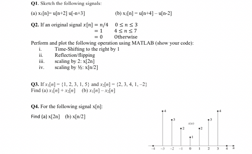 Solved Q1. ﻿Sketch the following | Chegg.com