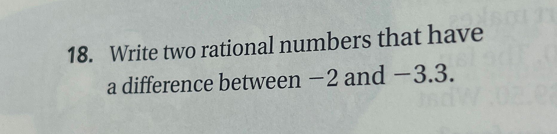 Solved Write two rational numbers that havea difference | Chegg.com