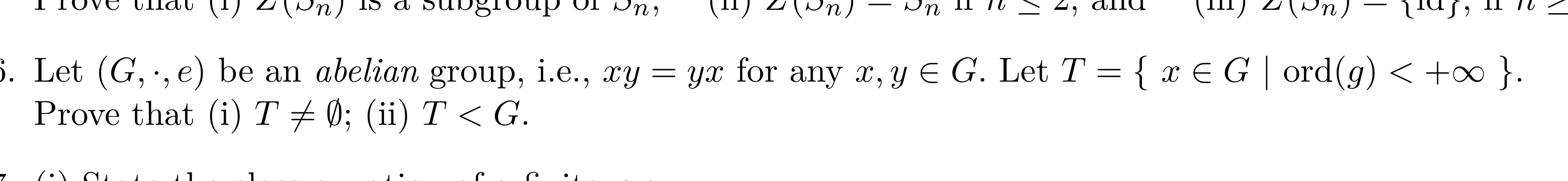 Solved Let (G,*,e) ﻿be an abelian group, i.e., xy=yx ﻿for | Chegg.com
