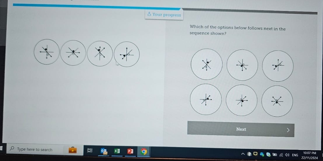 Solved Which of the options below follows next in the | Chegg.com