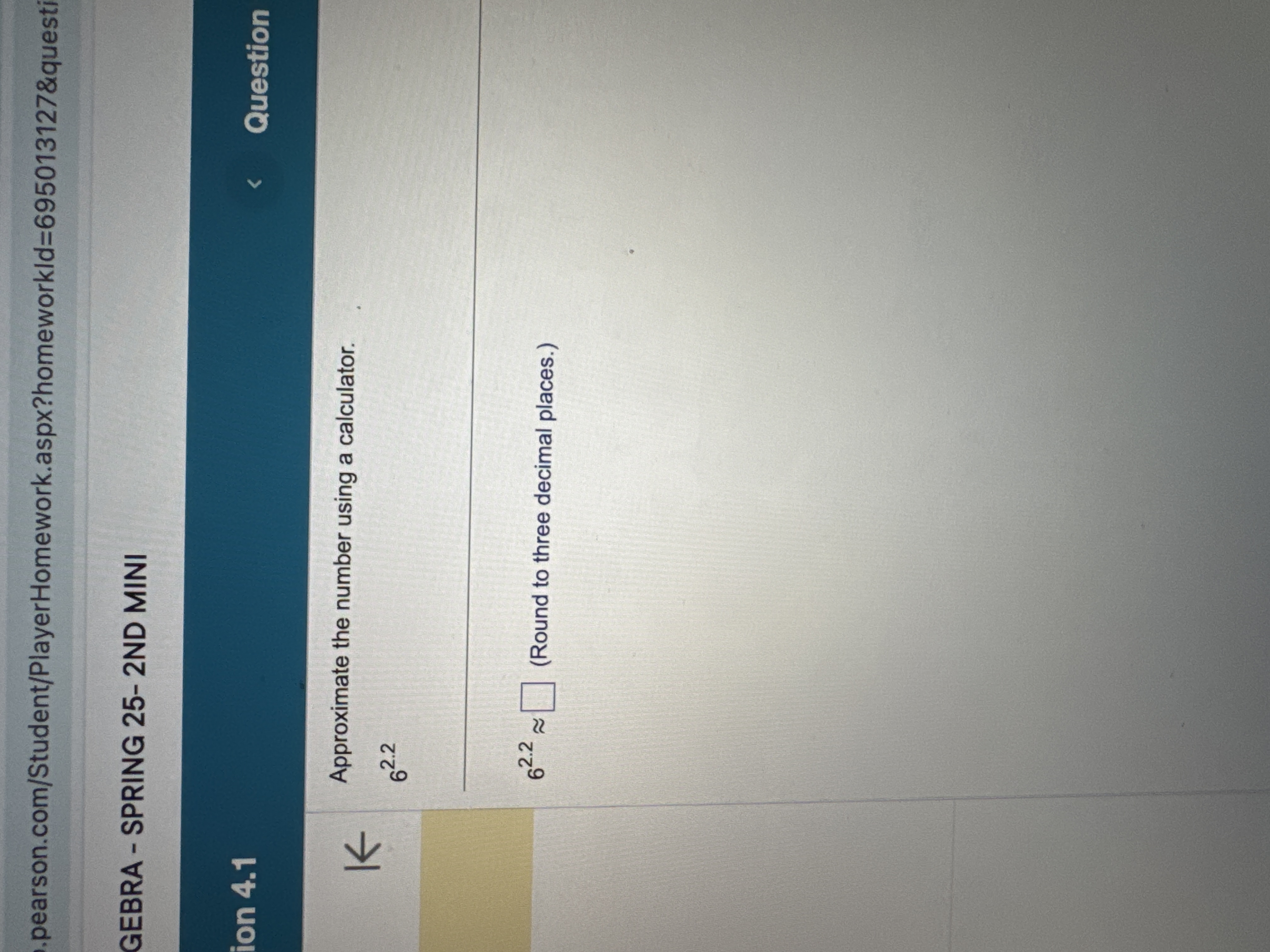 Solved code class="asciimath">Approximate the number using a | Chegg.com