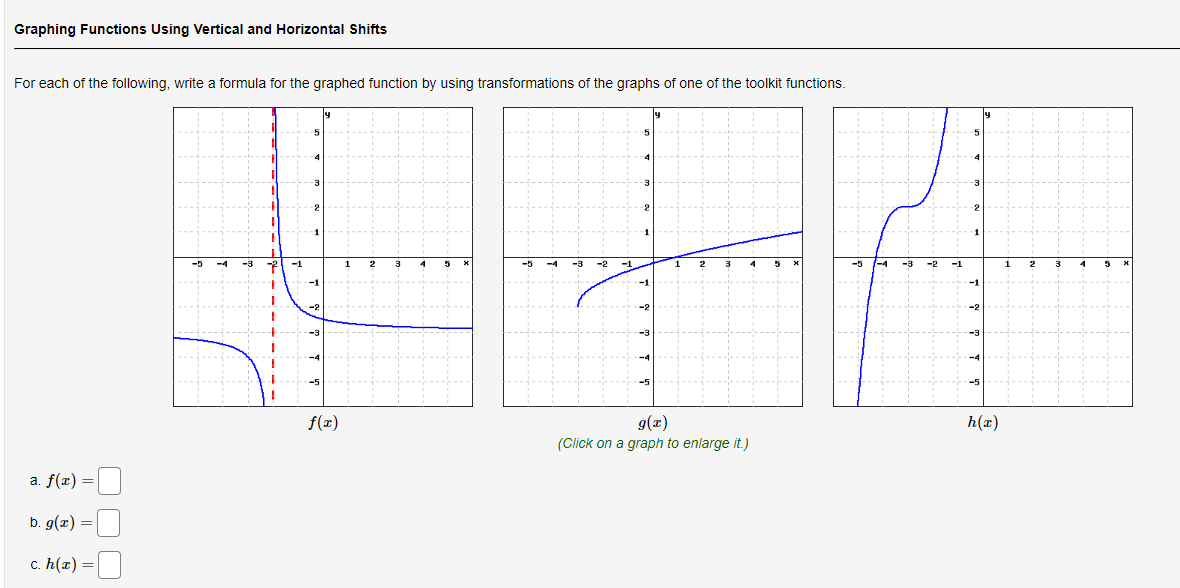 Solved Graphing Functions Using Vertical and Horizontal | Chegg.com