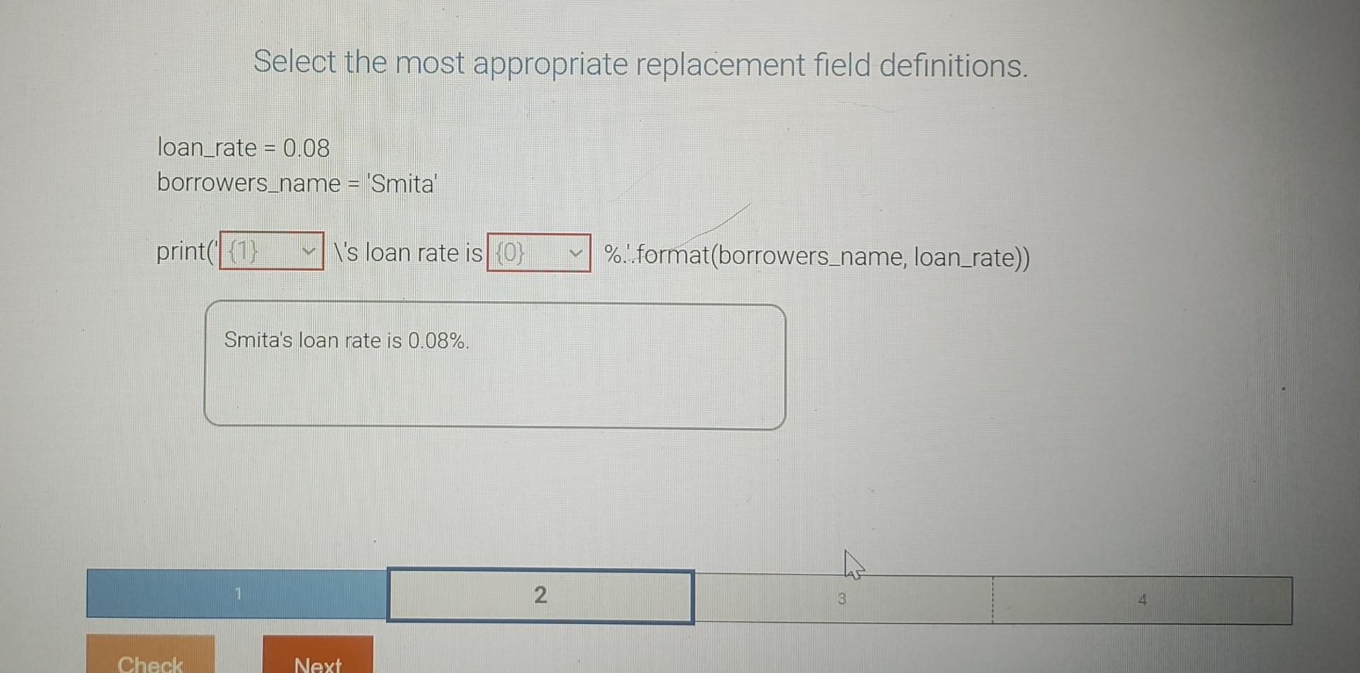 Solved Select the most appropriate replacement field | Chegg.com