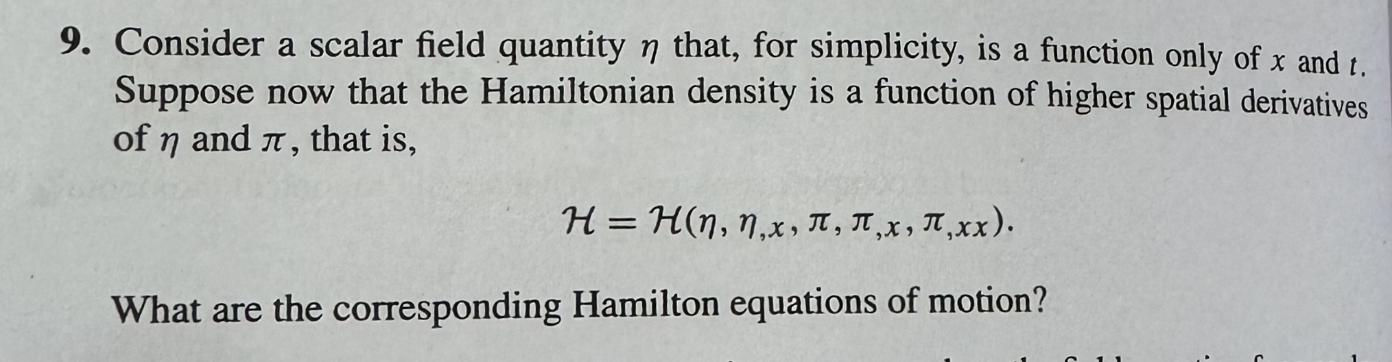 Solved Consider a scalar field quantity η ﻿that, for | Chegg.com