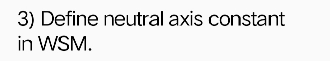Solved Define neutral axis constant in WSM. | Chegg.com