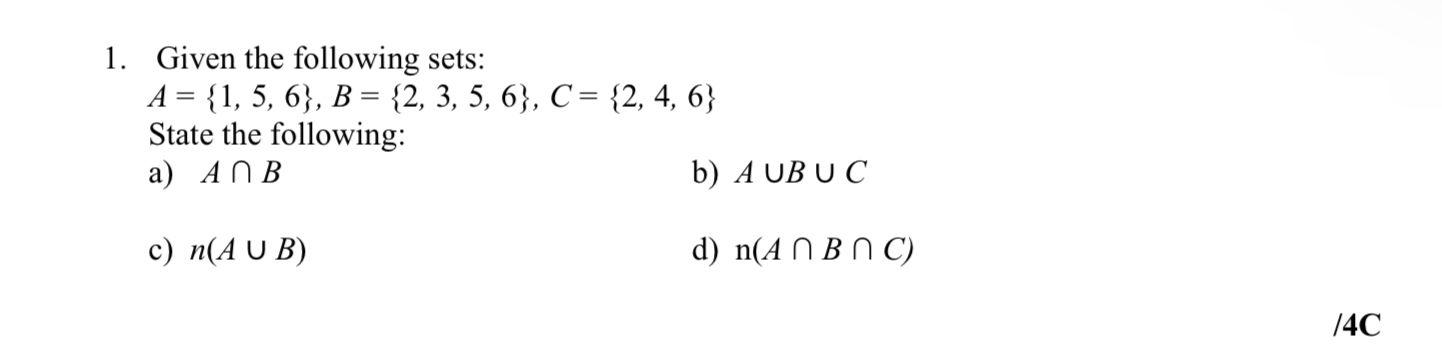 Solved Given the following | Chegg.com