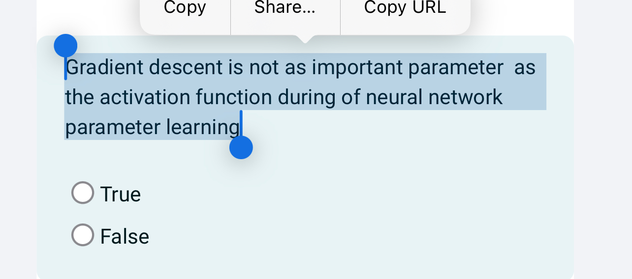 Solved Gradient descent is not as important parameter as the | Chegg.com
