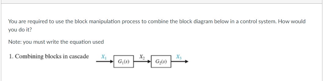 Solved You are required to use the block manipulation | Chegg.com