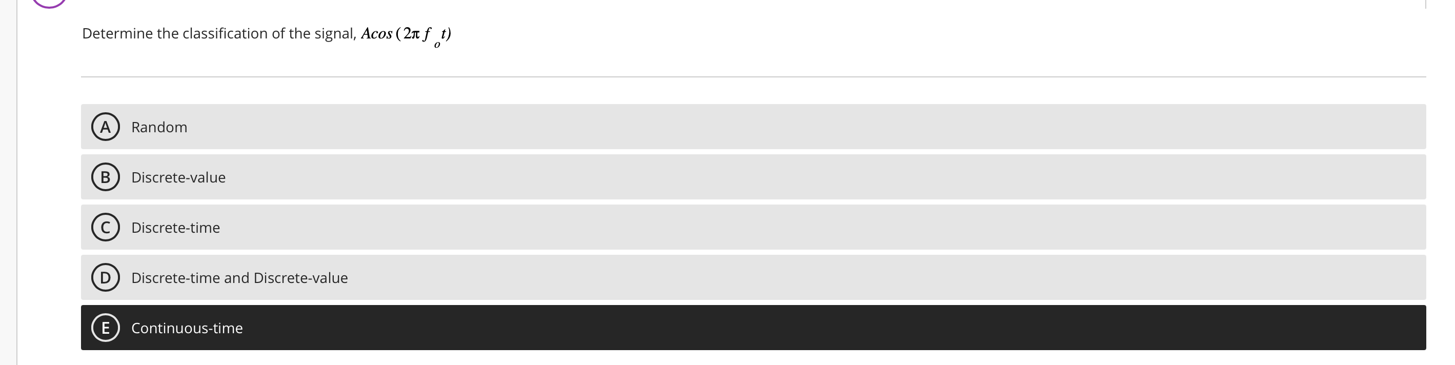 Solved code class="asciimath">Determine the classification | Chegg.com