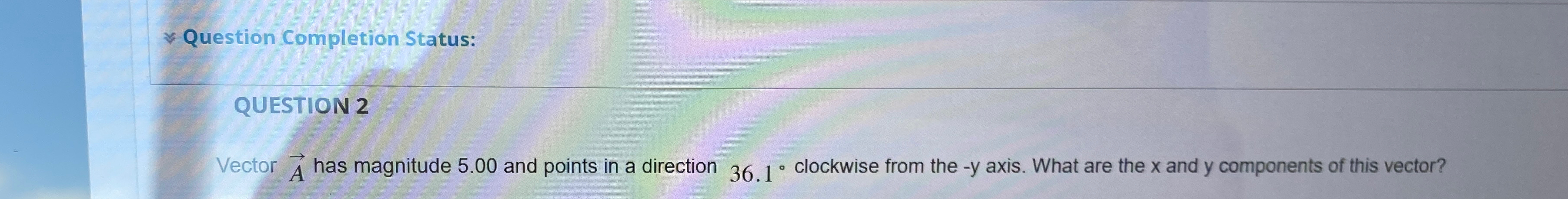 Solved code class="asciimath">~~ Question Completion Status: | Chegg.com