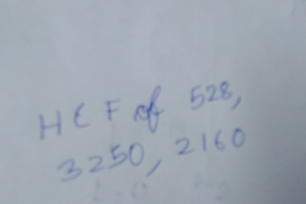 Solved HC F of 528, 3250,2160 | Chegg.com