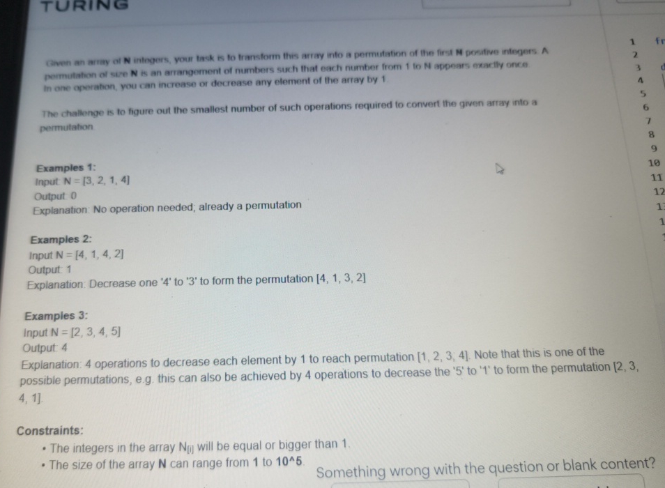 Solved Civen an array of N ﻿integers, your task is to | Chegg.com
