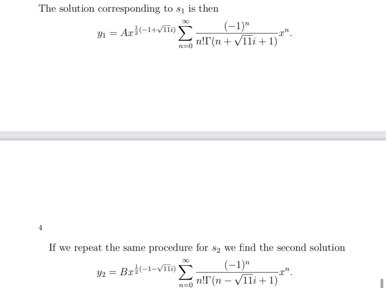 Solved (4) ﻿Use the method of Frobenius to solve the | Chegg.com