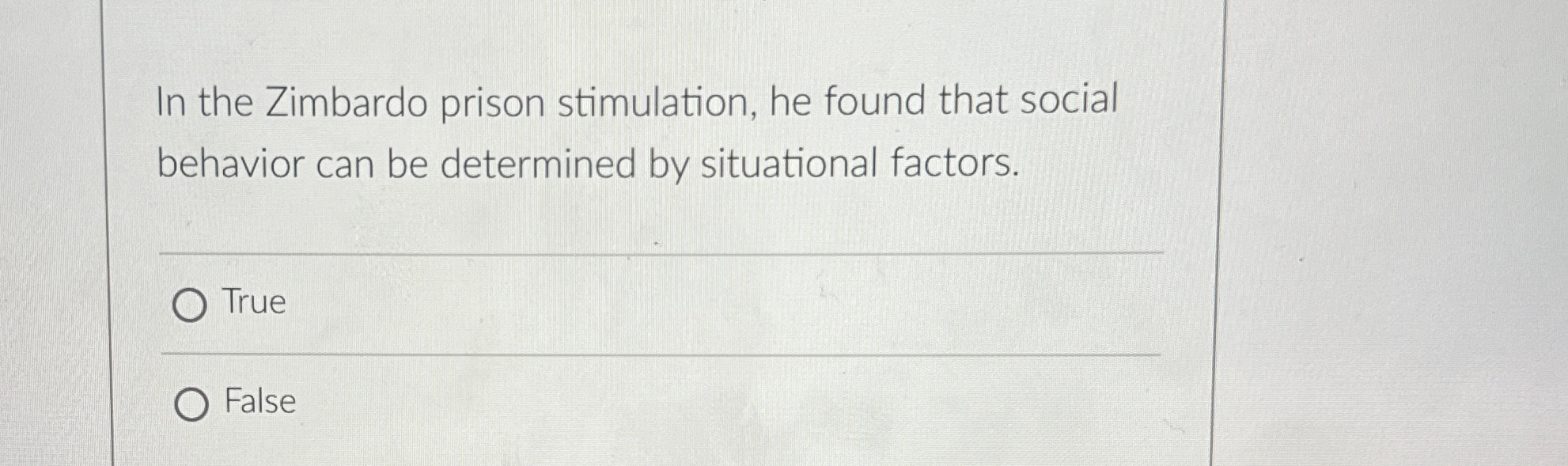 Solved In the Zimbardo prison stimulation, he found that | Chegg.com
