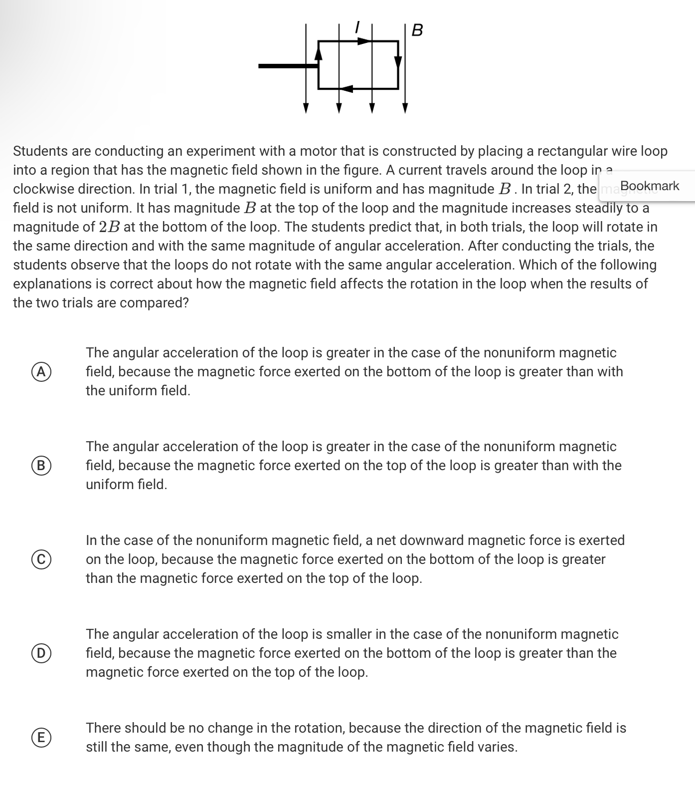 Solved Students are conducting an experiment with a motor | Chegg.com