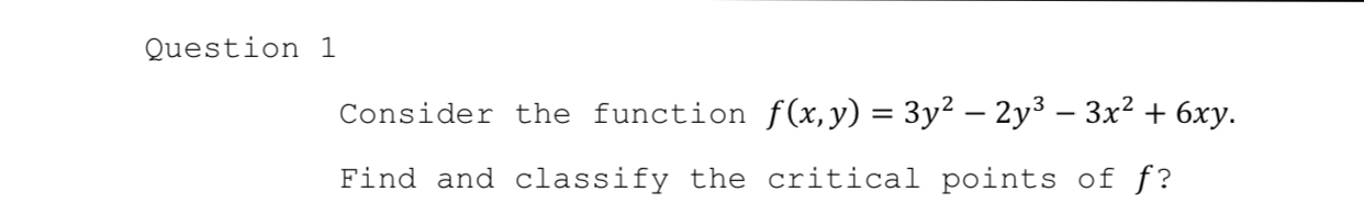 Solved Question 1Consider the function | Chegg.com