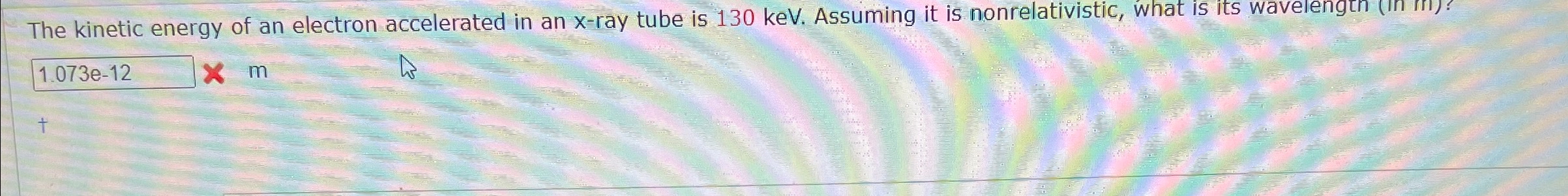 Solved The kinetic energy of an electron accelerated in an | Chegg.com
