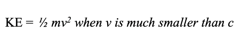 [Solved]: code class="asciimath">KE=(1)/(2)mv^(2)