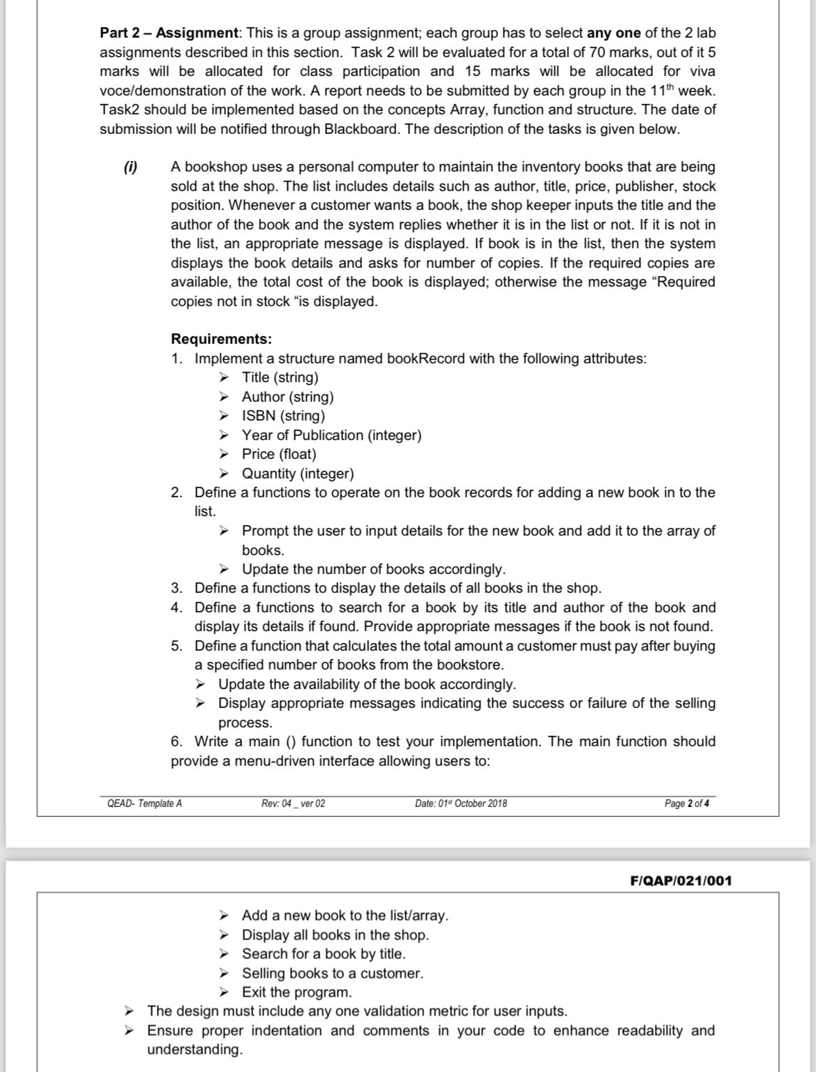 Solved Part 2 - ﻿Assignment: This is a group assignment; | Chegg.com