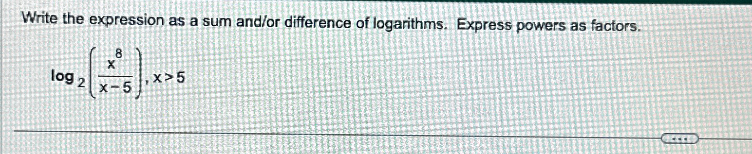 Solved Write the expression as a sum and/or difference of | Chegg.com