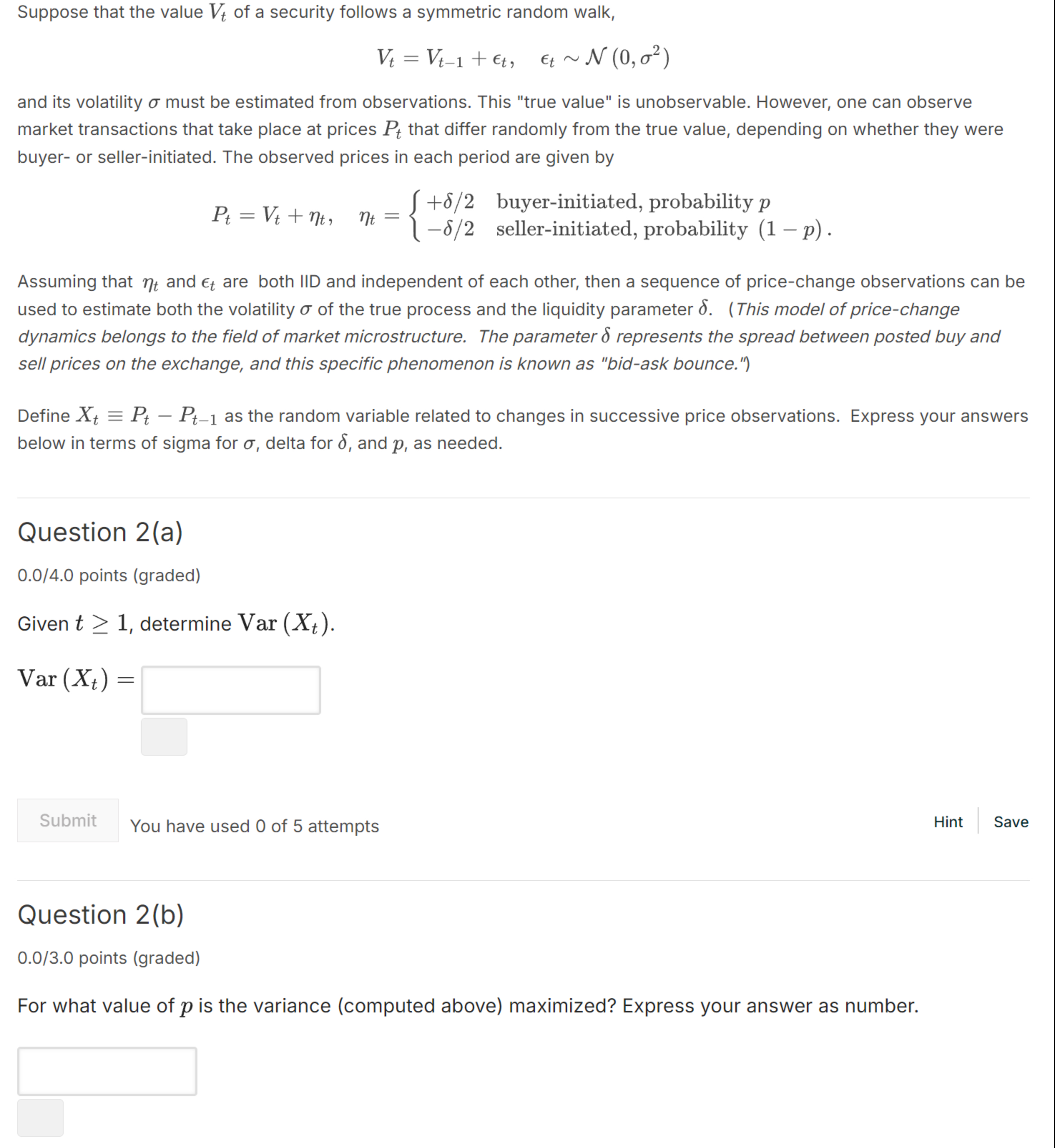 Question 2(a) 0.0/4.0 ﻿points (graded) ﻿Given t≥1, | Chegg.com