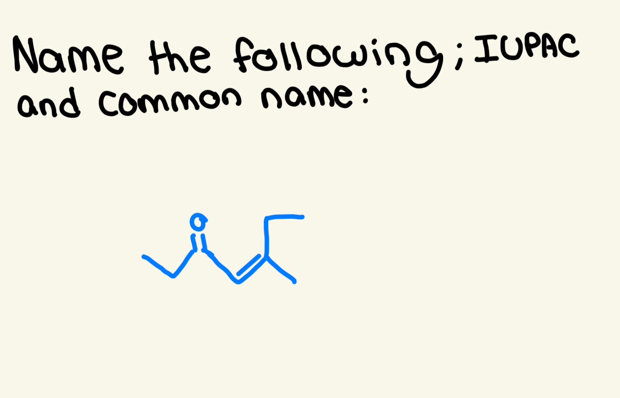 Solved Name the following; IUPAC and common name: | Chegg.com