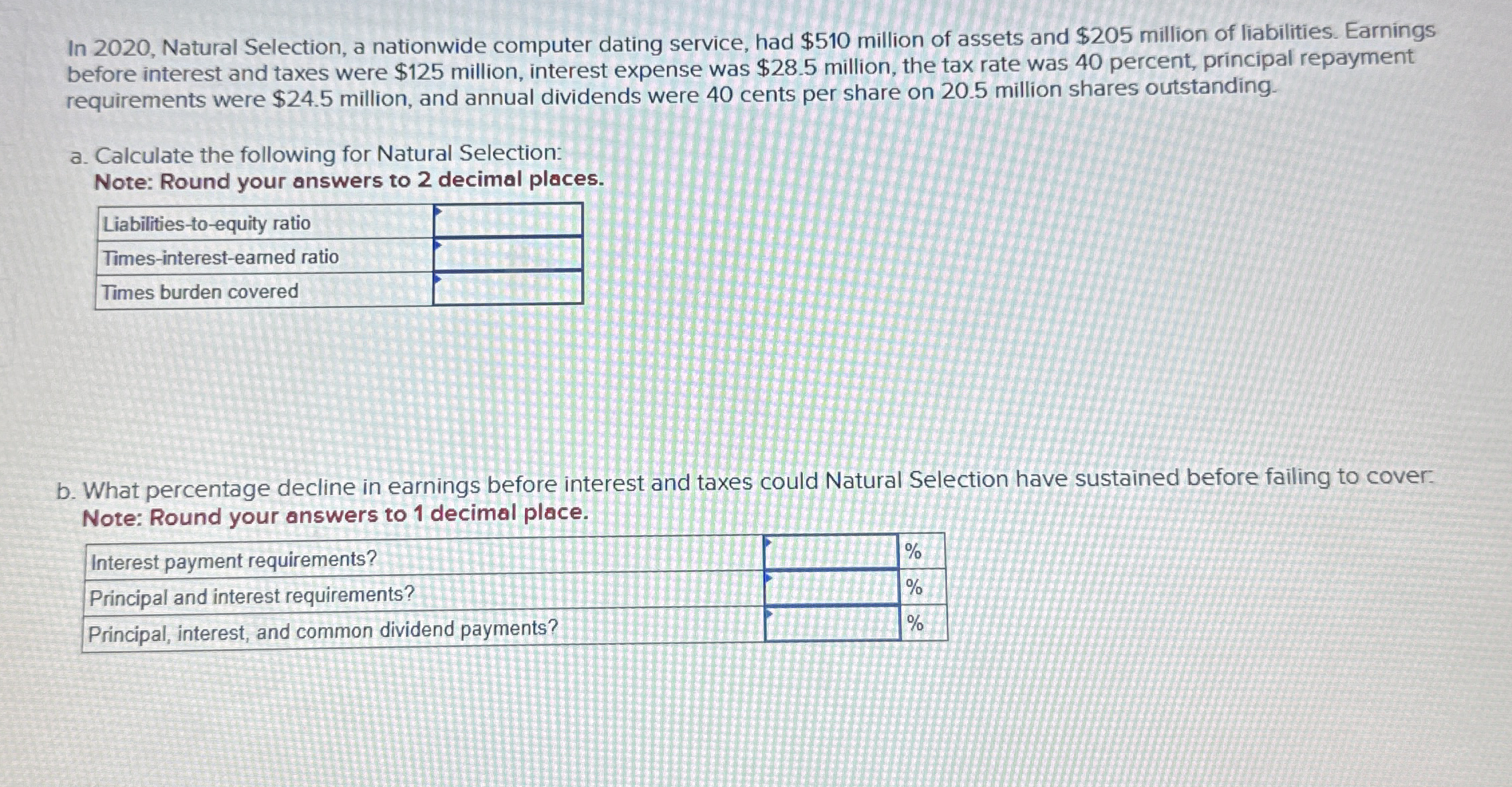 Solved In 2020, ﻿Natural Selection, a nationwide computer | Chegg.com