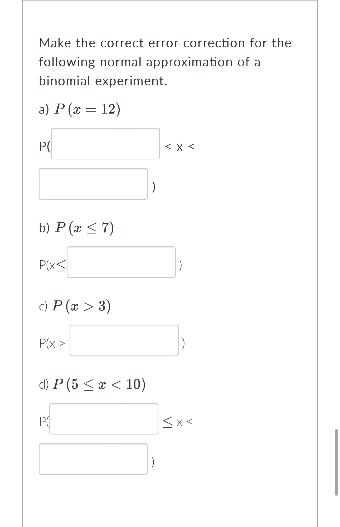 Solved Make the correct error correction for thefollowing | Chegg.com