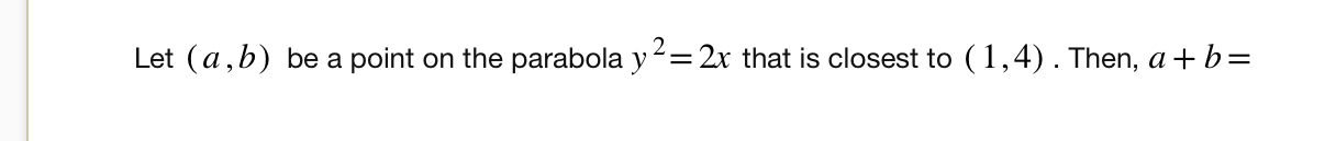 Solved code class="asciimath">-:Let (a,b) ﻿be a point on the | Chegg.com