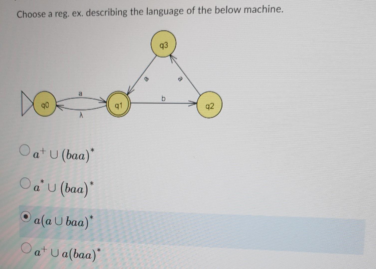 Solved code class="asciimath">Choose a reg. ex. ﻿describing | Chegg.com