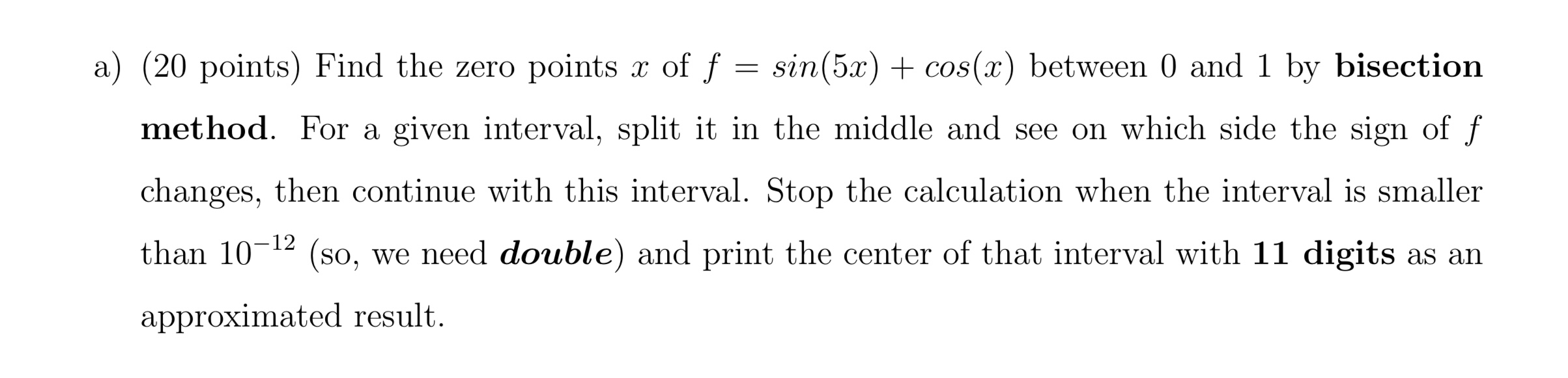 Solved code class="asciimath">ax of f=sin(5x)+cos(x) | Chegg.com