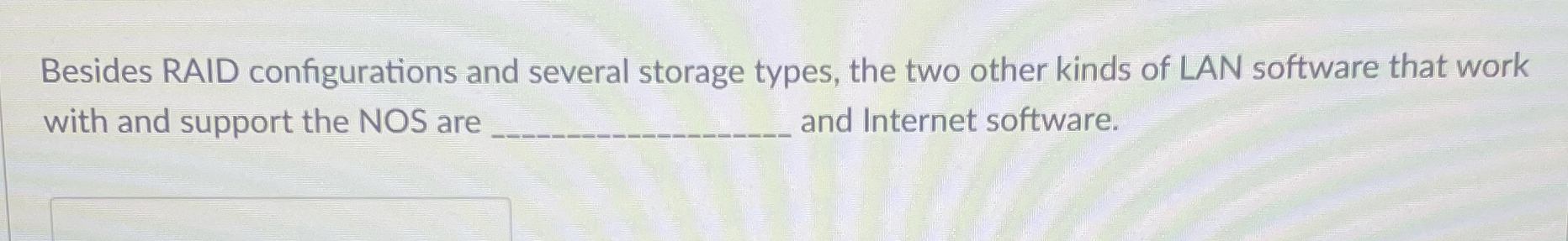 Solved Besides RAID configurations and several storage | Chegg.com
