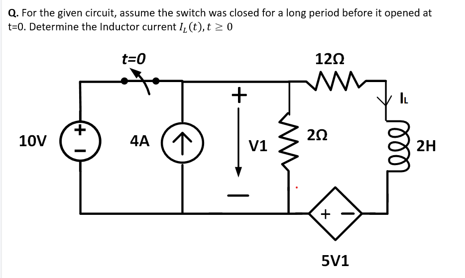 Solved solve me this Q. ﻿For the given circuit, assume the | Chegg.com