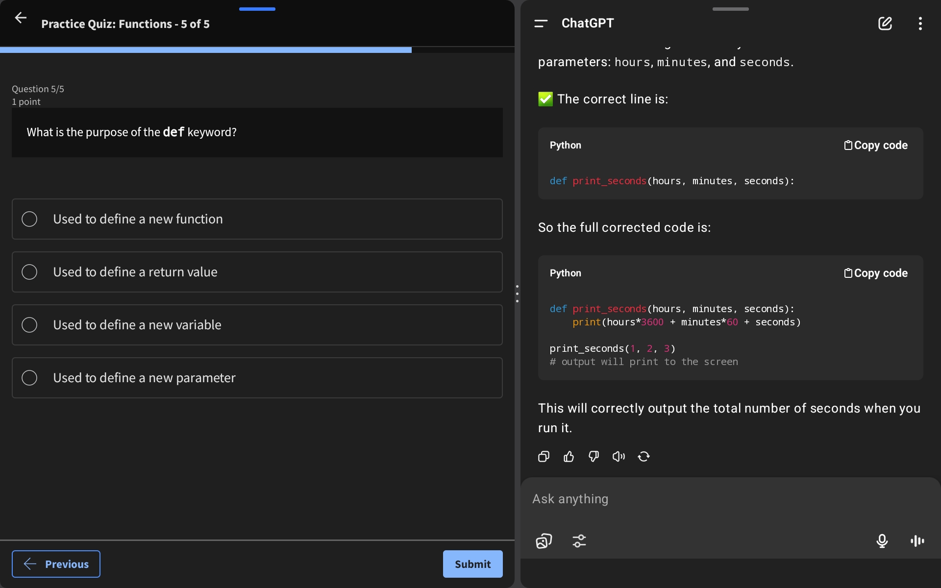 Solved code class="asciimath">Question( 5)/(5) 1 ﻿point What | Chegg.com
