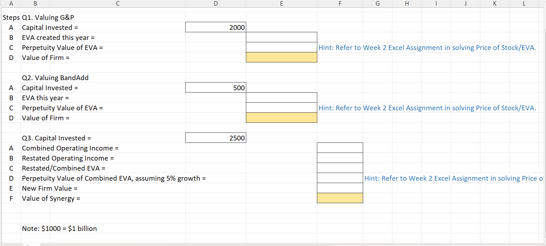 Solved You have been asked to value the synergy in a merger | Chegg.com