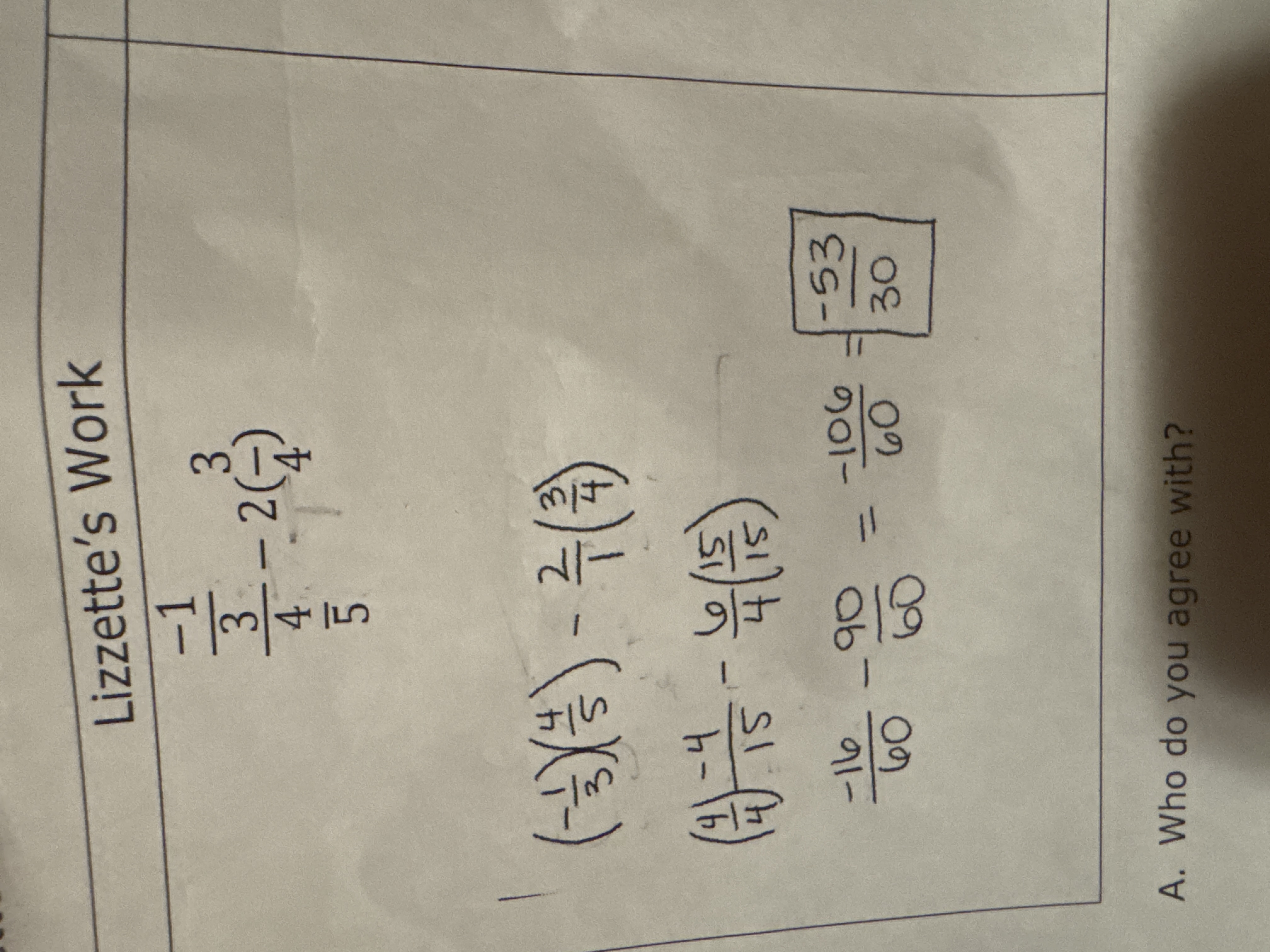 [Solved]: code class="asciimath">Lizzette's W