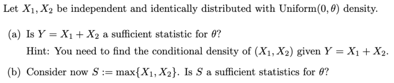 Solved Let x1,x2 ﻿be independent and identically distributed | Chegg.com