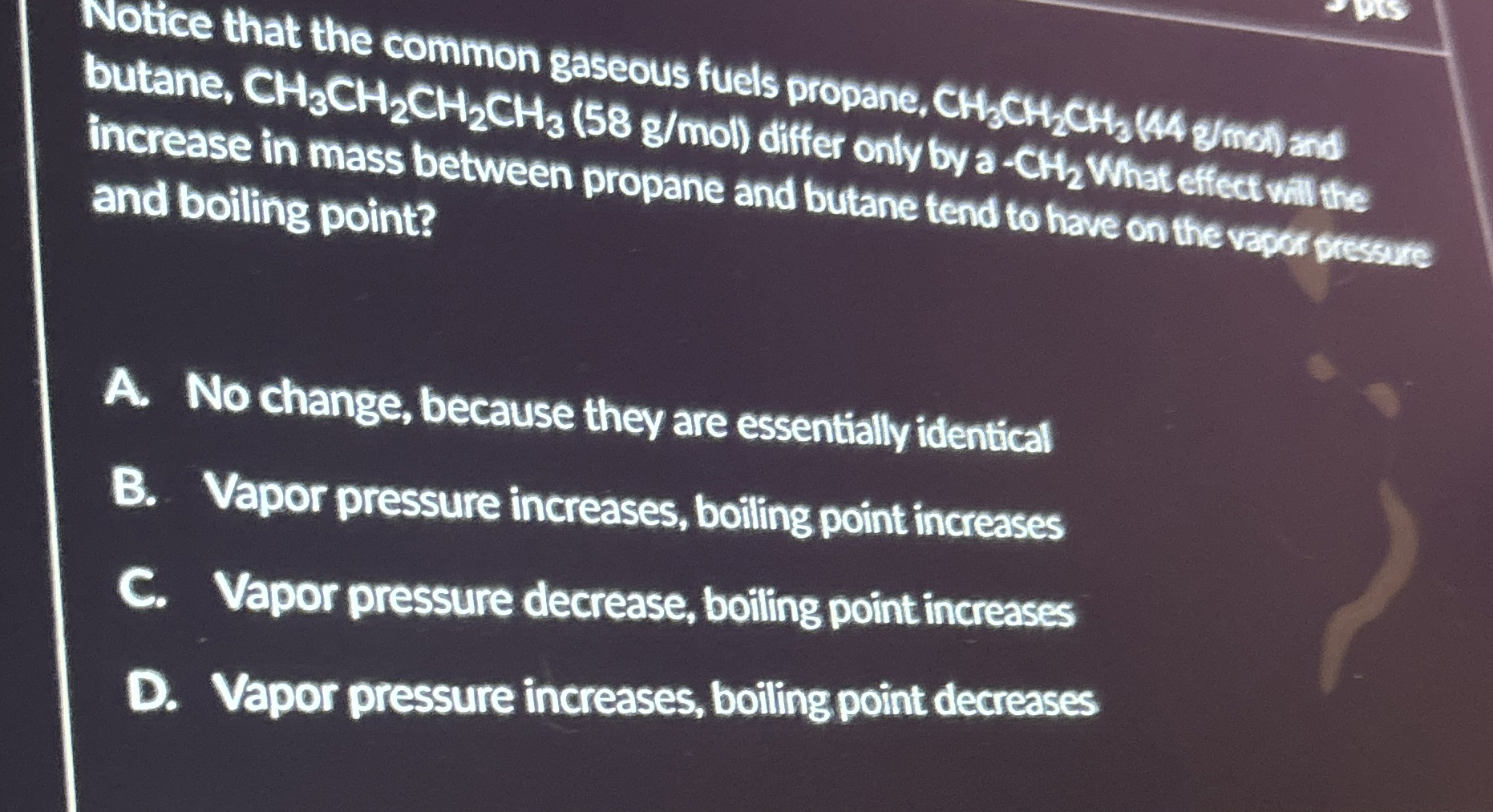 Solved Notice that the common gaseous fuels propane. emci) | Chegg.com