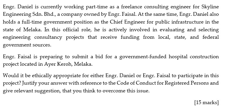 Solved Engr. Daniel is currently working part-time as a | Chegg.com