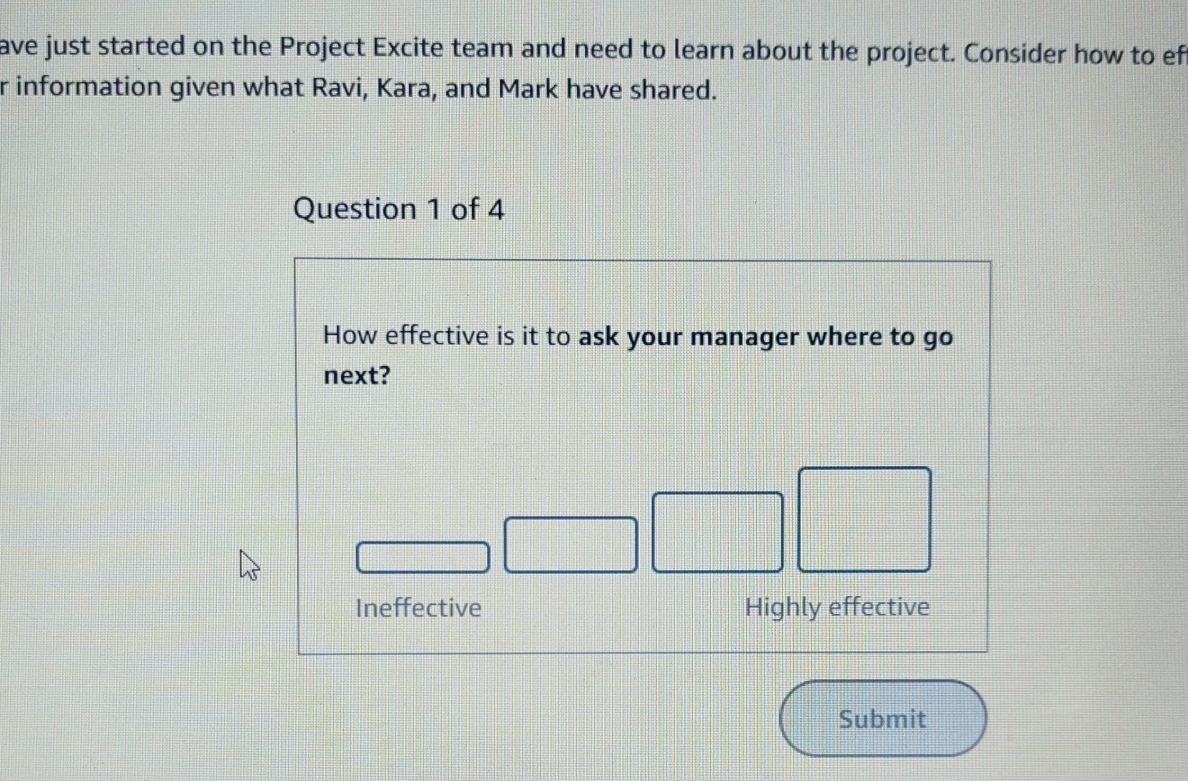 Solved ave just started on the Project Excite team and need | Chegg.com