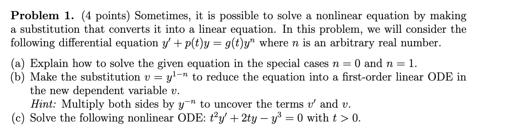 Solved Problem 1. (4 ﻿points) ﻿Sometimes, it is possible to | Chegg.com